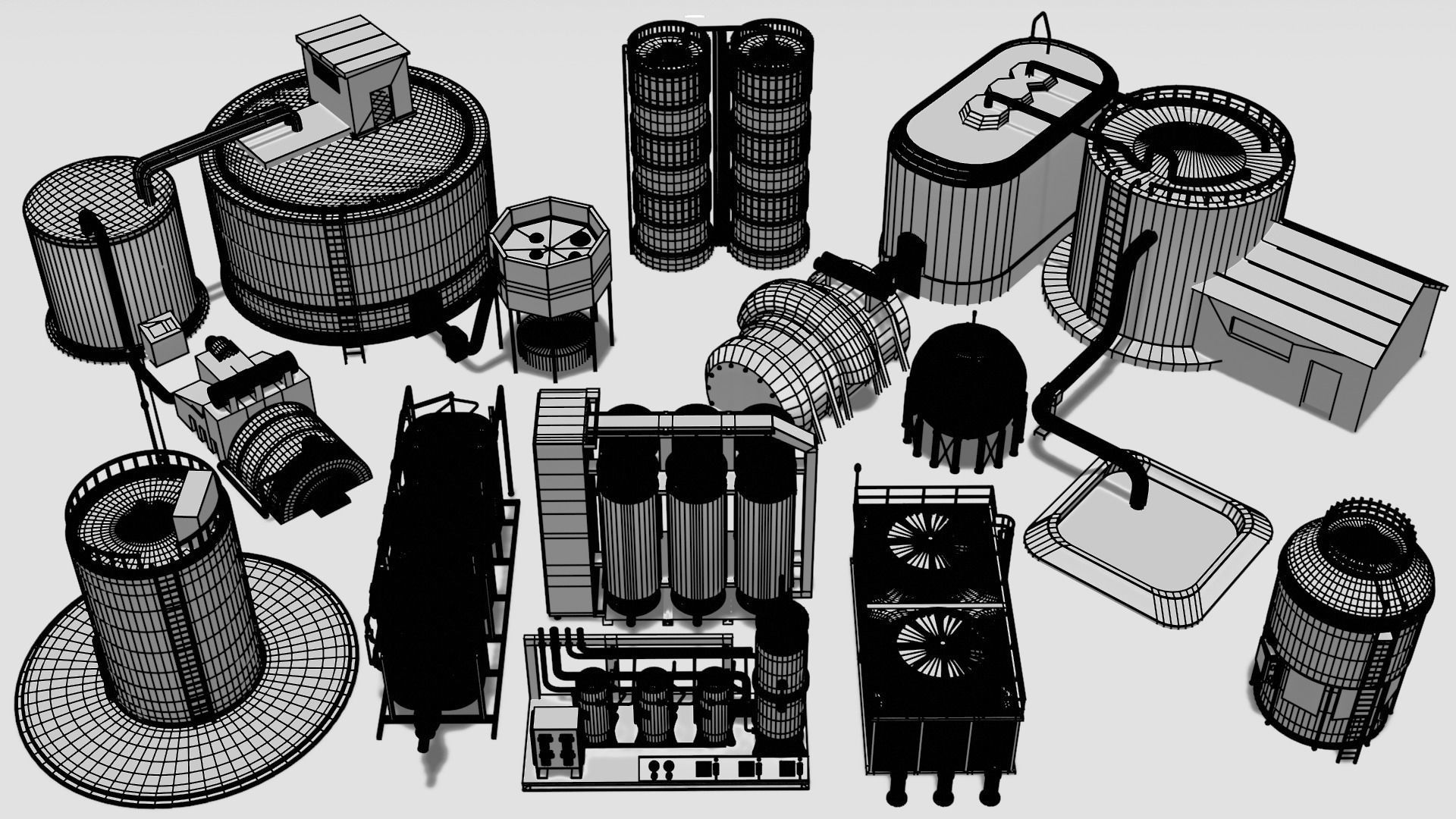 Factory KT vol01 with asset library 3D model | CGTrader