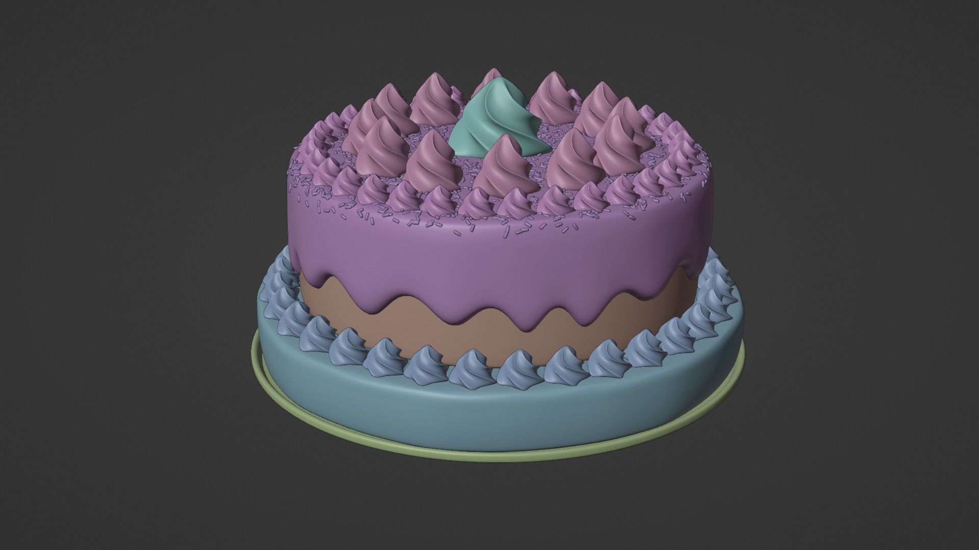 3 Cakes with the trays 3D Models 3D Model Collection | CGTrader