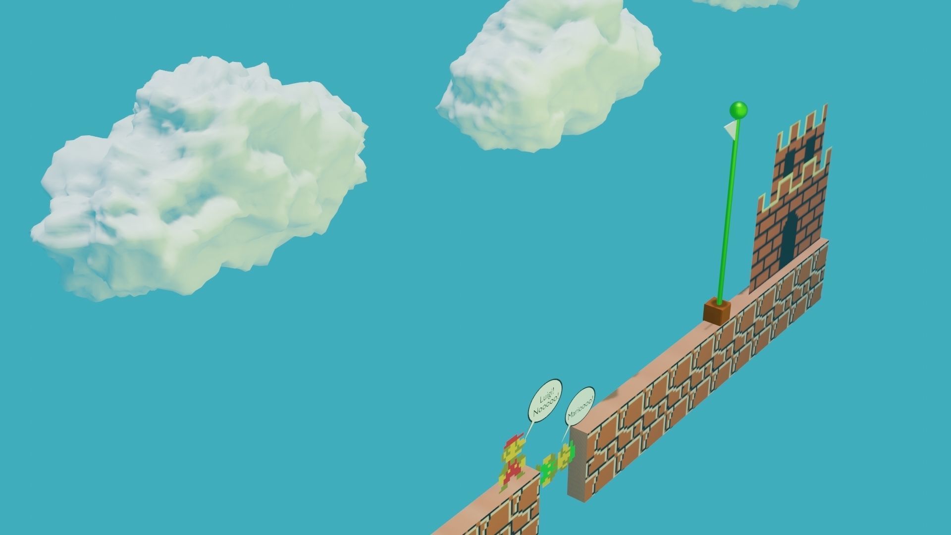 Mario free 3D model animated | CGTrader