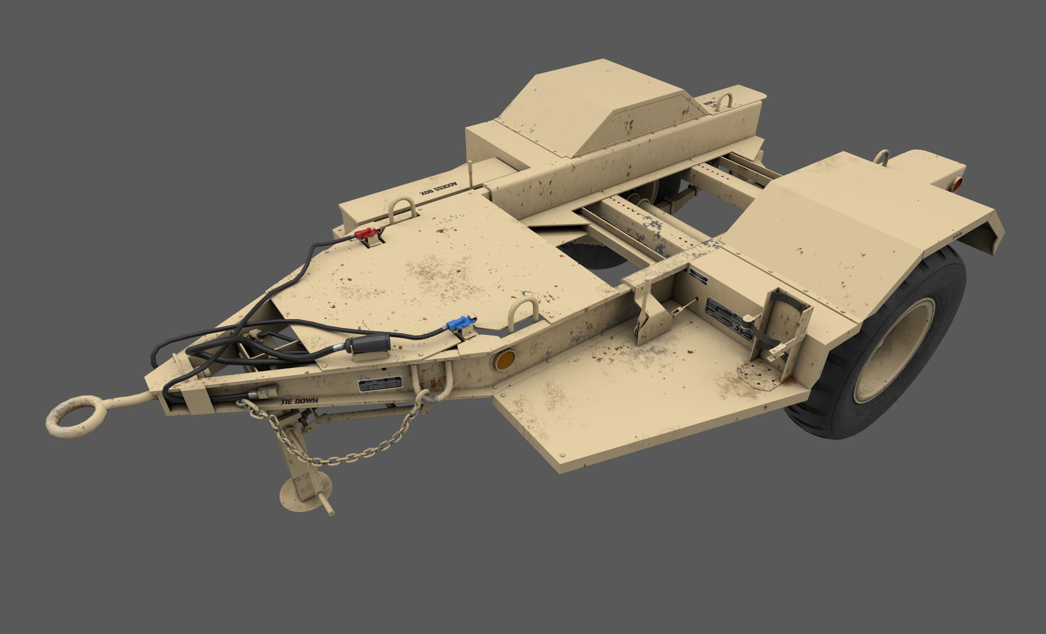 3D model Power Generator Trailer VR / AR / low-poly | CGTrader