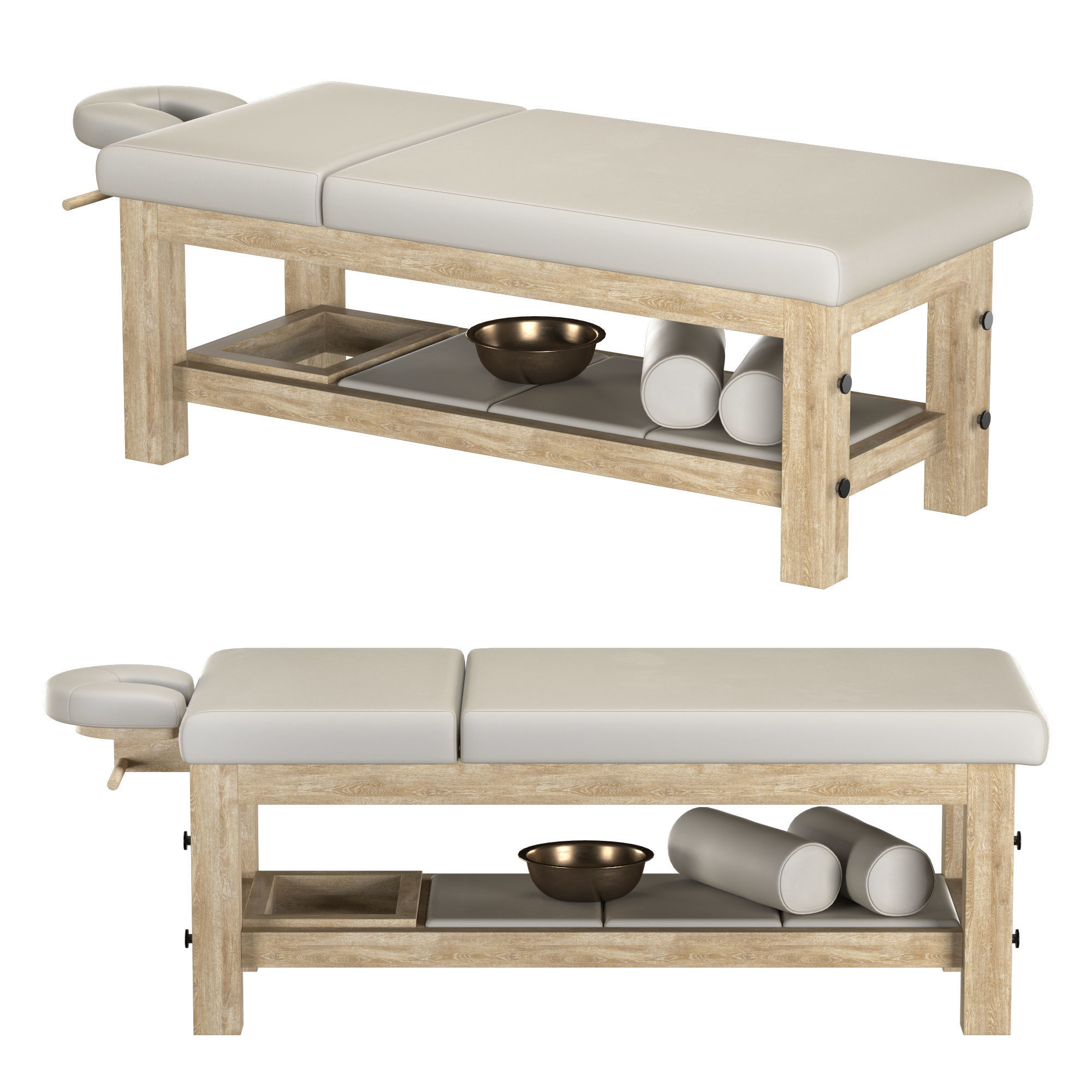 shirodhara Spa Massage Table 3D model | CGTrader