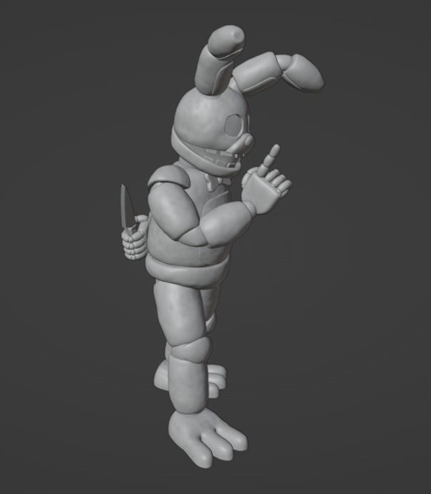 Spring bonny 3D model 3D printable | CGTrader