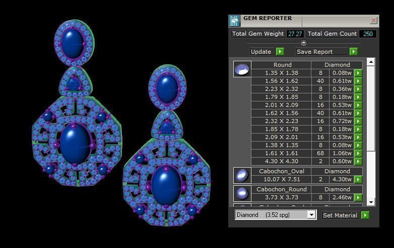 Earrings 3D model 3D printable | CGTrader