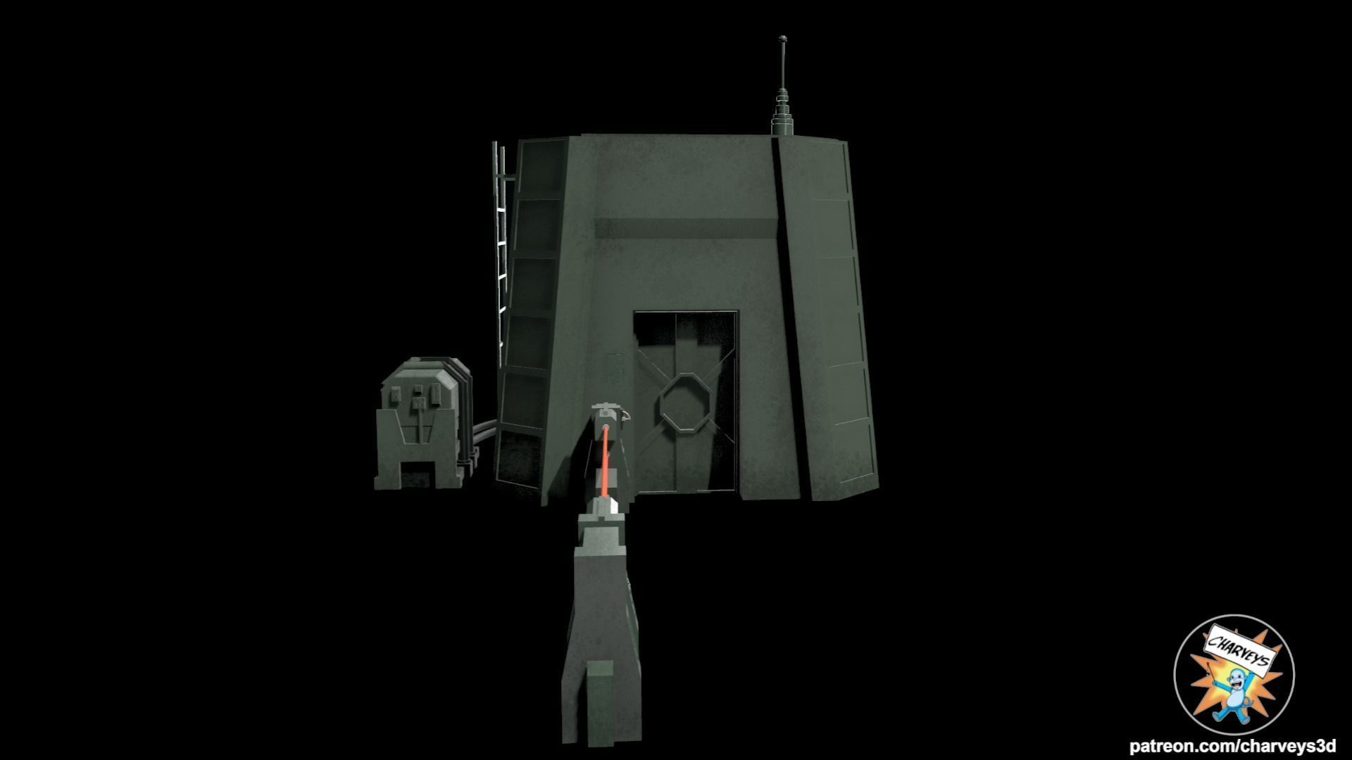 Star Wars Imperial Mapuzo Checkpoint Diorama for action figures 3D ...