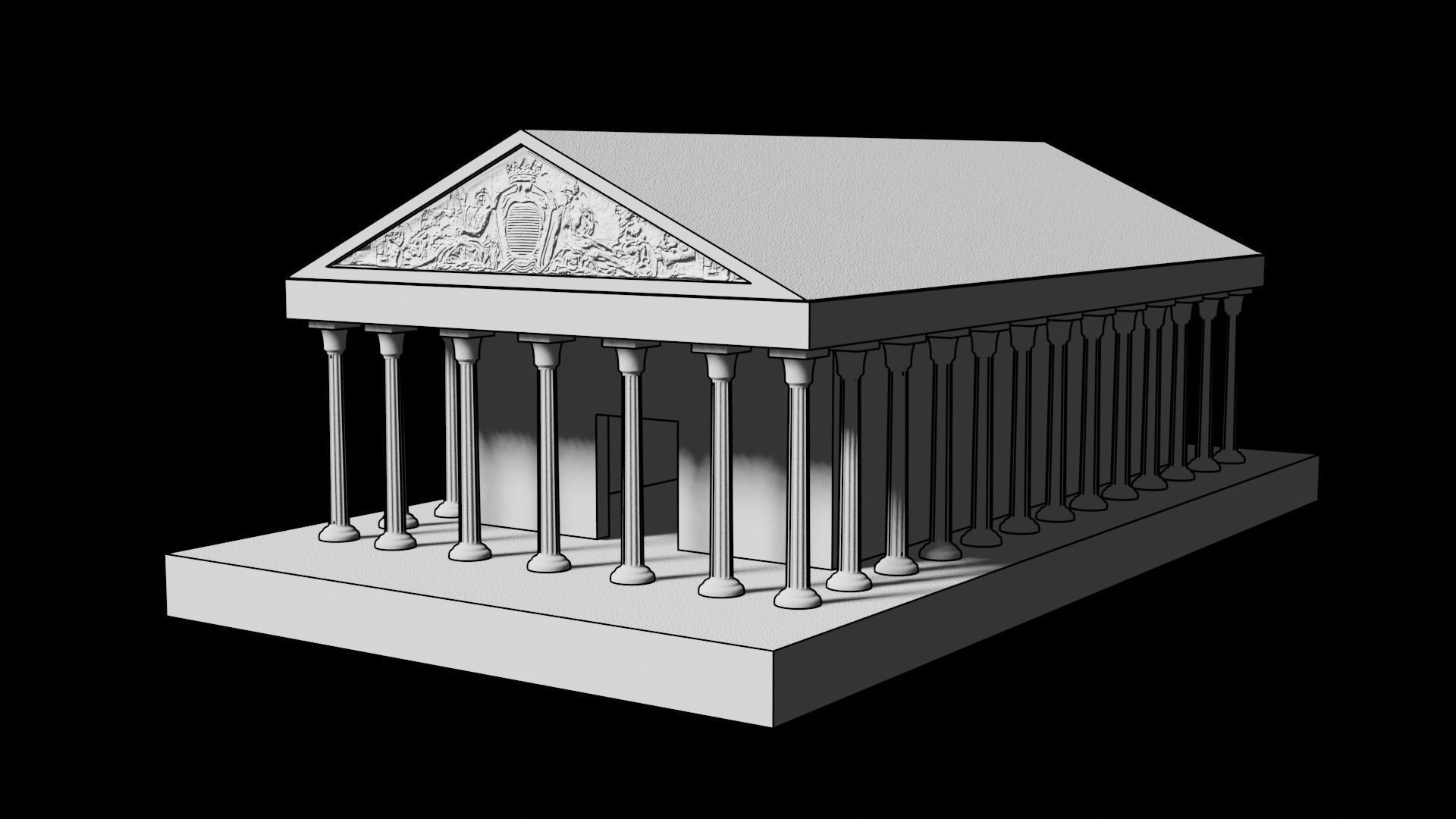 Neoclassical temple - Templo neoclasico 3D model | CGTrader