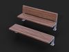 3D model Collection of two Ronda benches Low-Poly VR / AR / low-poly | CGTrader