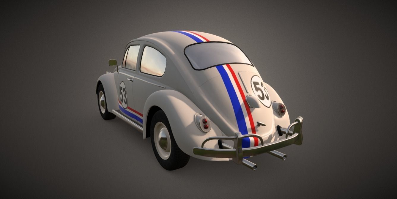 3D model Herbie 53 VR / AR / low-poly | CGTrader