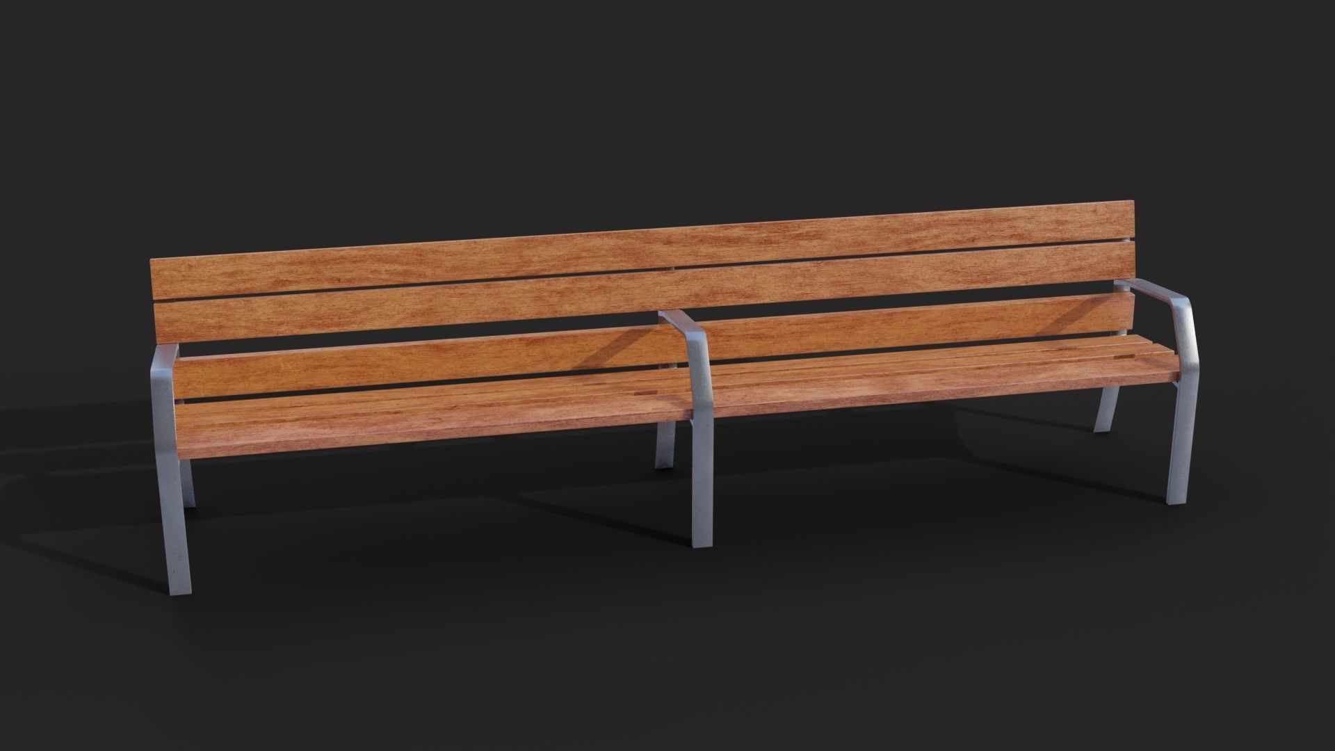 3D model Collection of three Tropical benches Low-Poly VR / AR / low ...