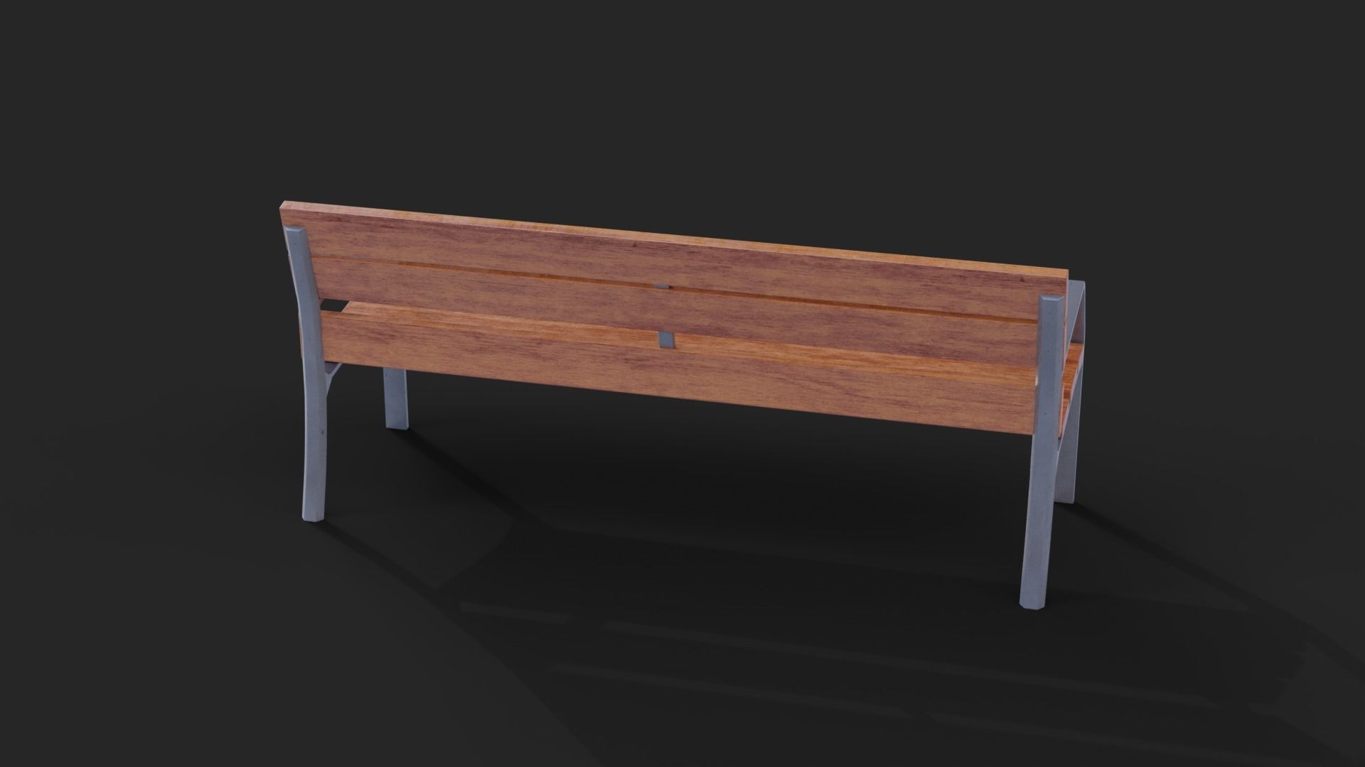 3D model Collection of three Tropical benches Low-Poly VR / AR / low ...