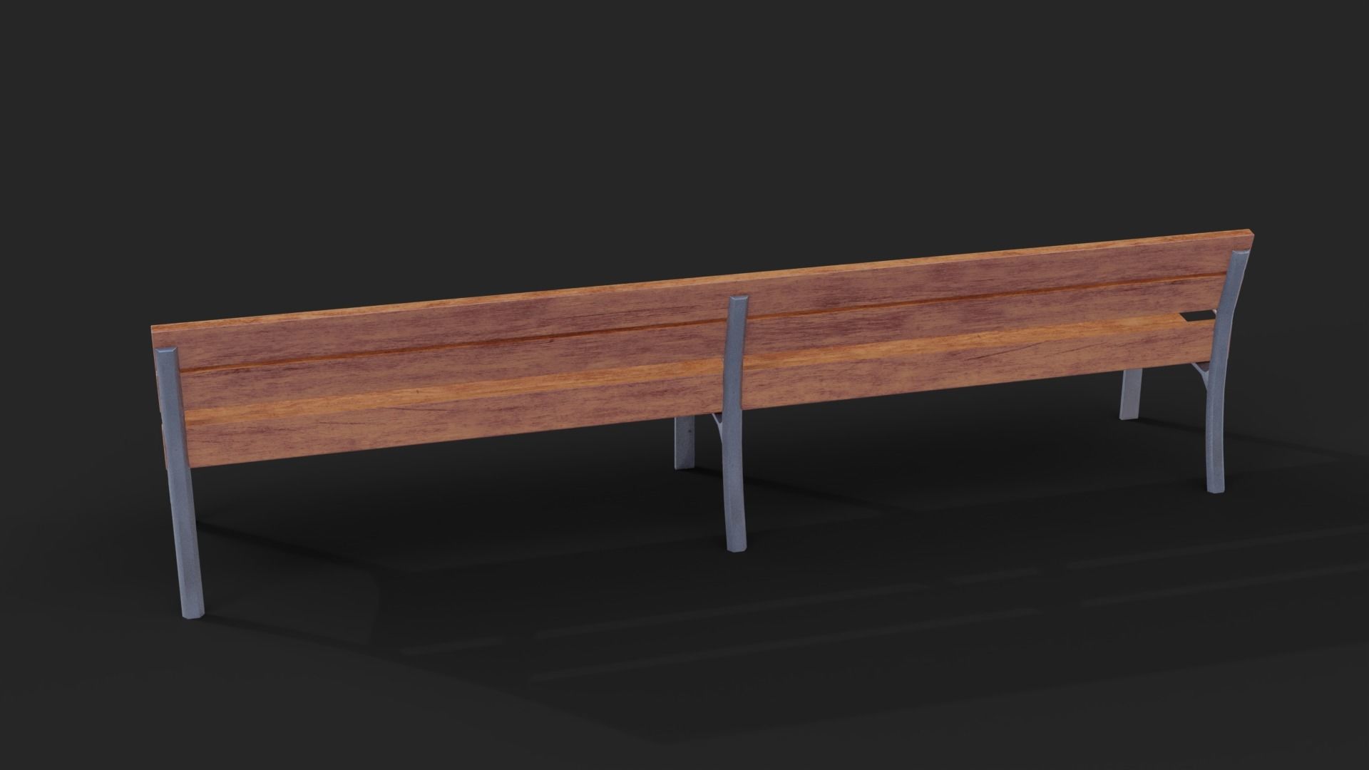 3D model Collection of three Tropical benches Low-Poly VR / AR / low ...