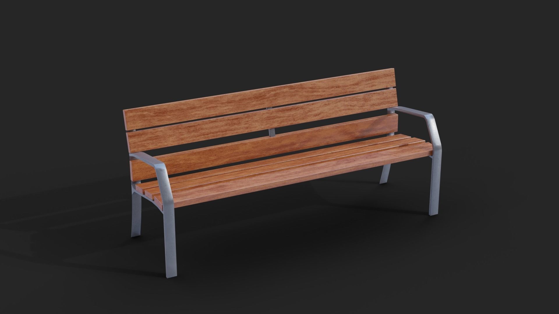 3D model Collection of three Tropical benches Low-Poly VR / AR / low ...