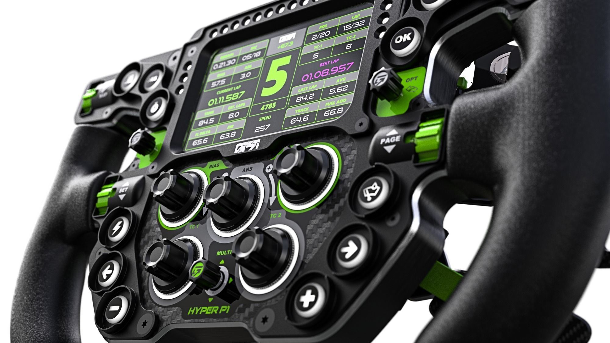 GOMEZ SIM INDUSTRIES HYPER P1 STEERING WHEEL 3D model | CGTrader