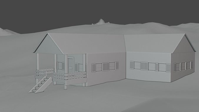 Simple House free 3D model | CGTrader
