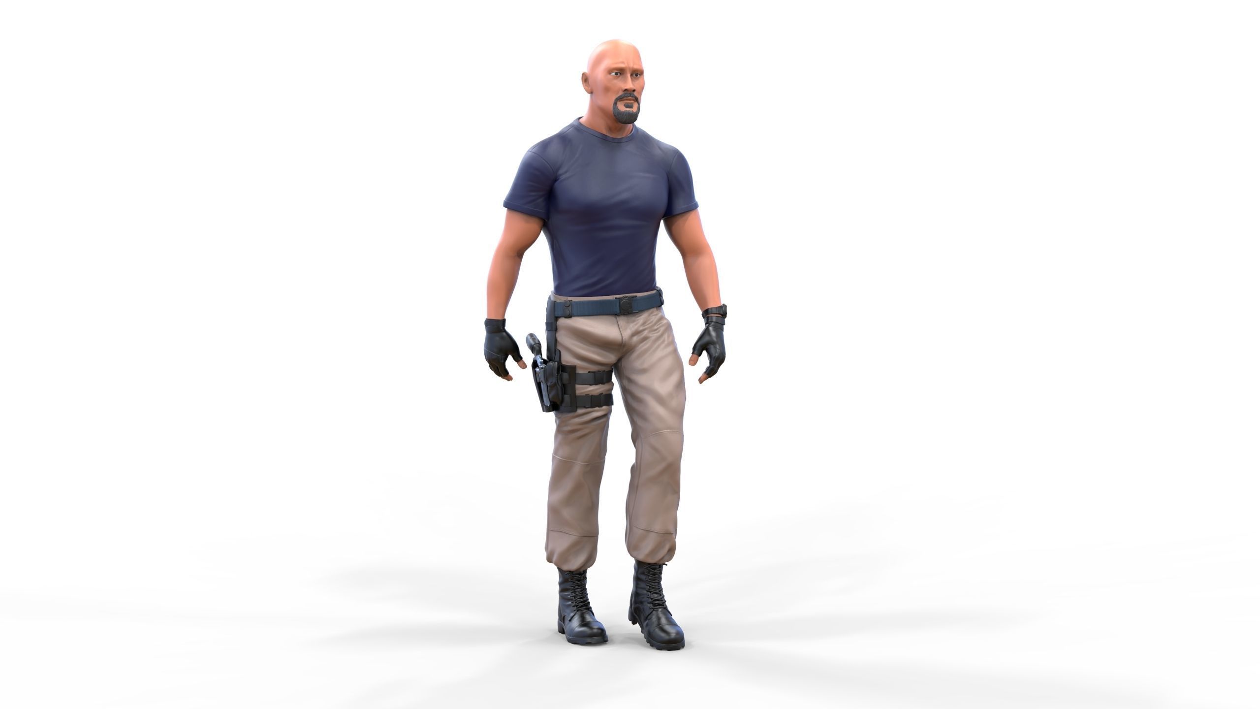 N16 the Fast and Furious Dwayne Johnson 3D model 3D printable | CGTrader