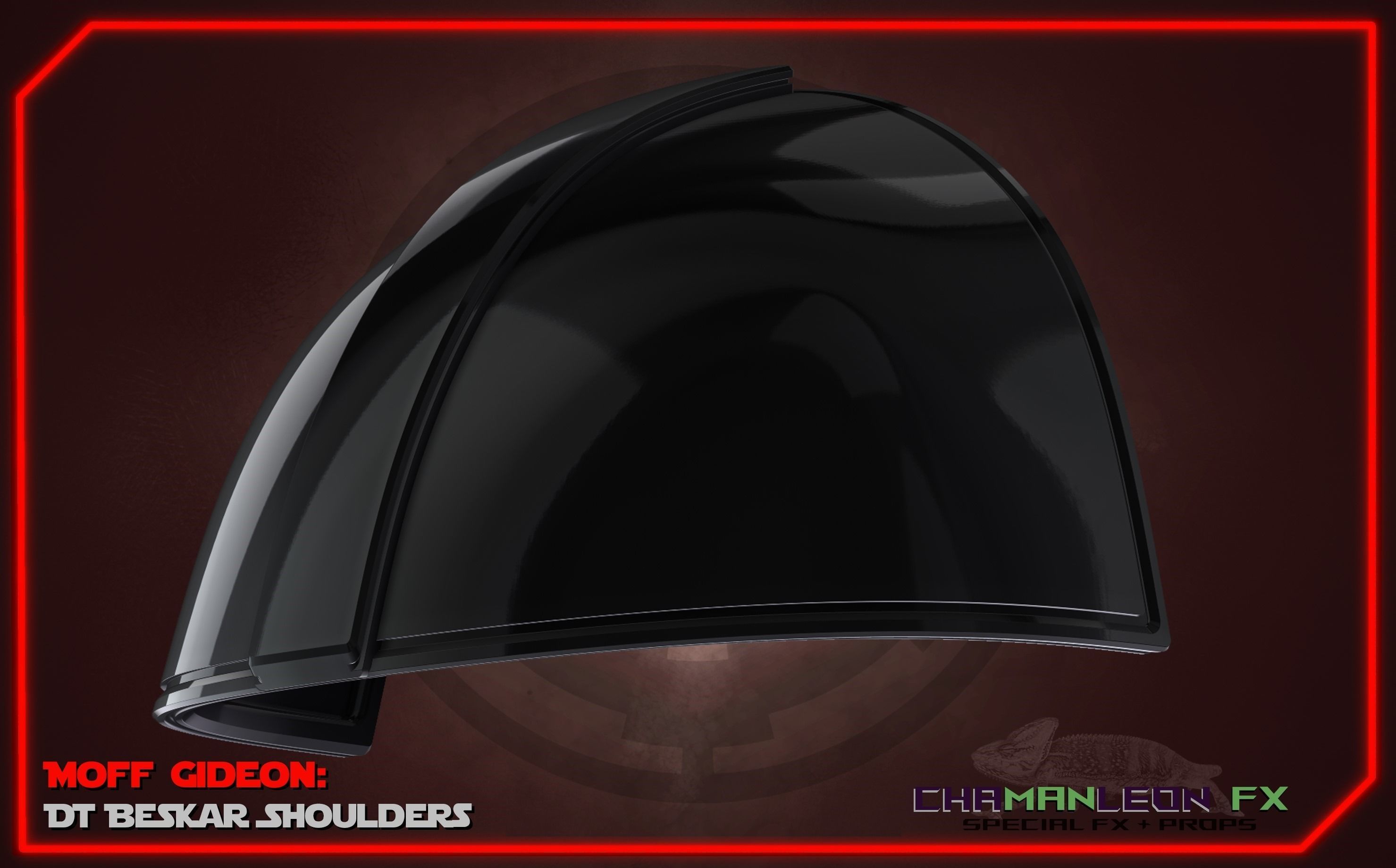 Moff Gideon Beskar Shoulders Mandalorian Cosplay 3d Print Armor 3D ...