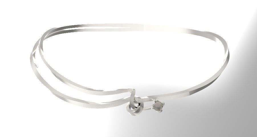 Choker- necklace 3D model 3D printable | CGTrader