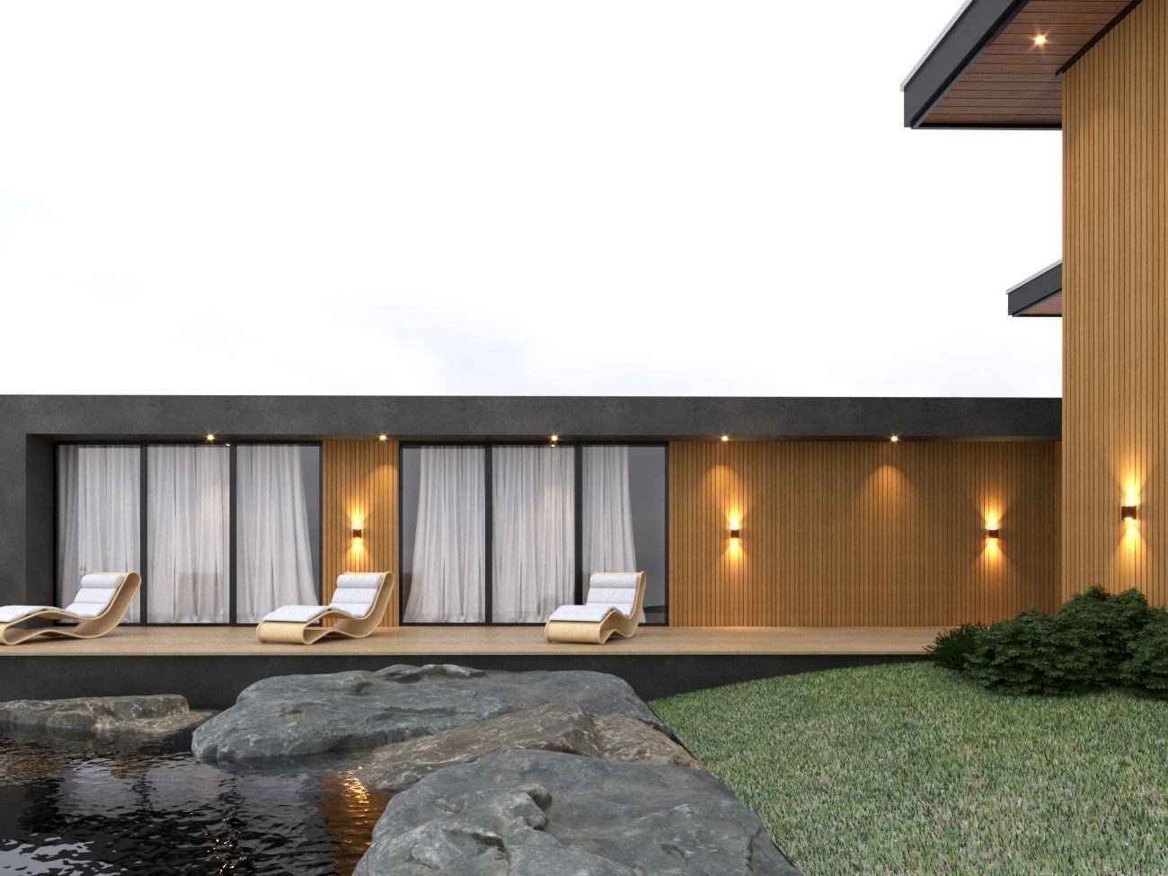 Lake House CG 3D model | CGTrader