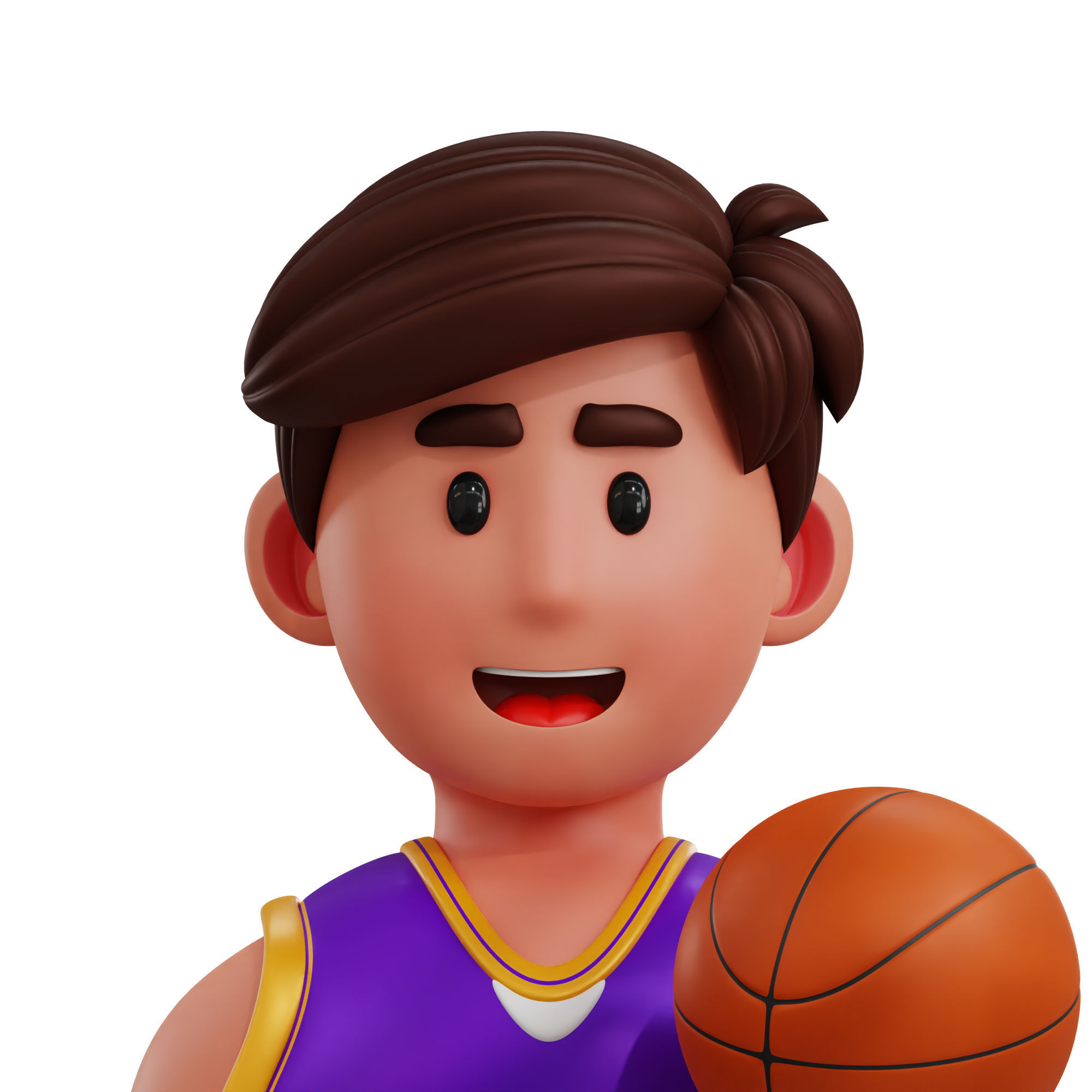 3D model Basketball Player Avatar 3D Icon VR / AR / low-poly | CGTrader