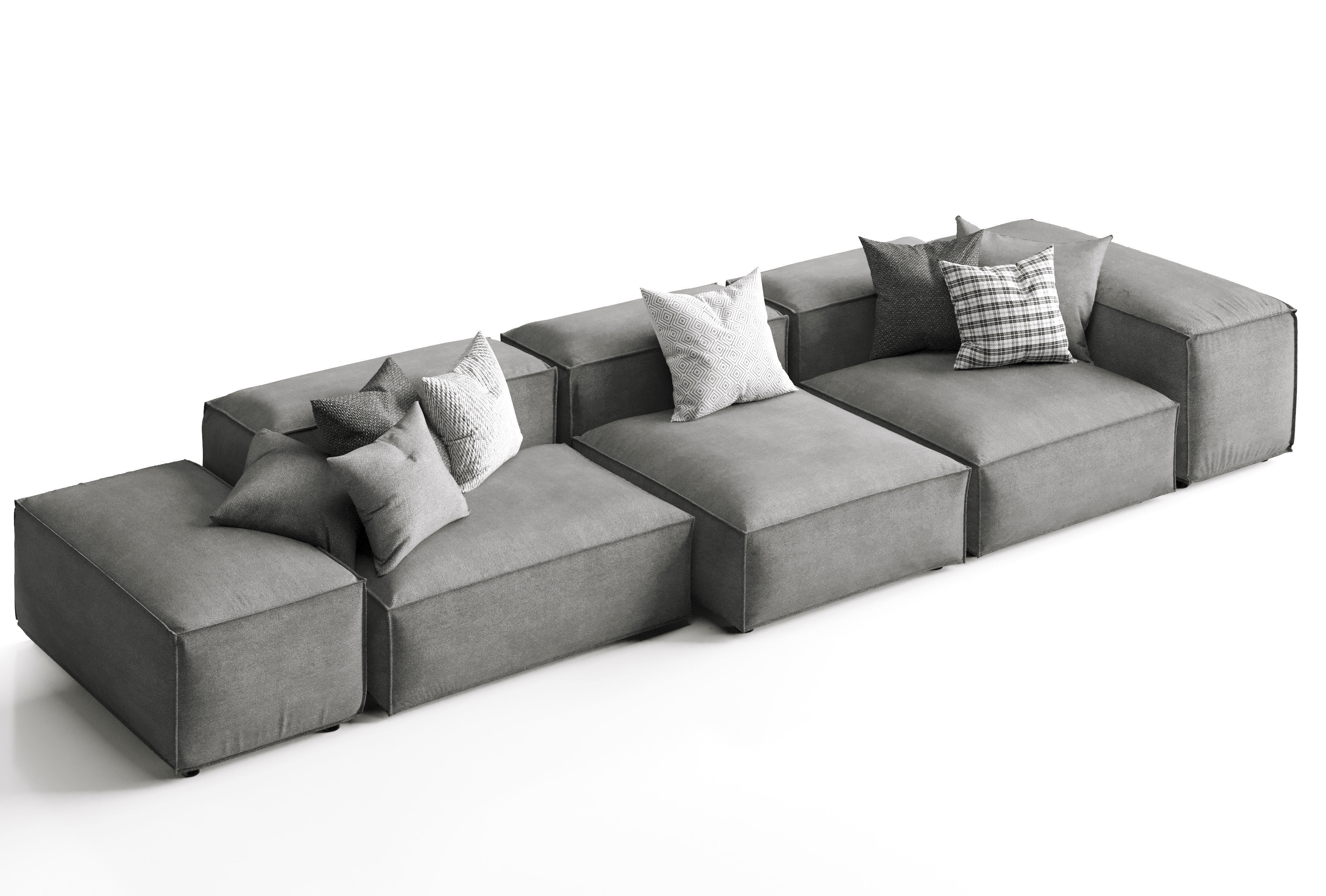 Living Divani Extra Soft Sofa Three Seater 3D model | CGTrader