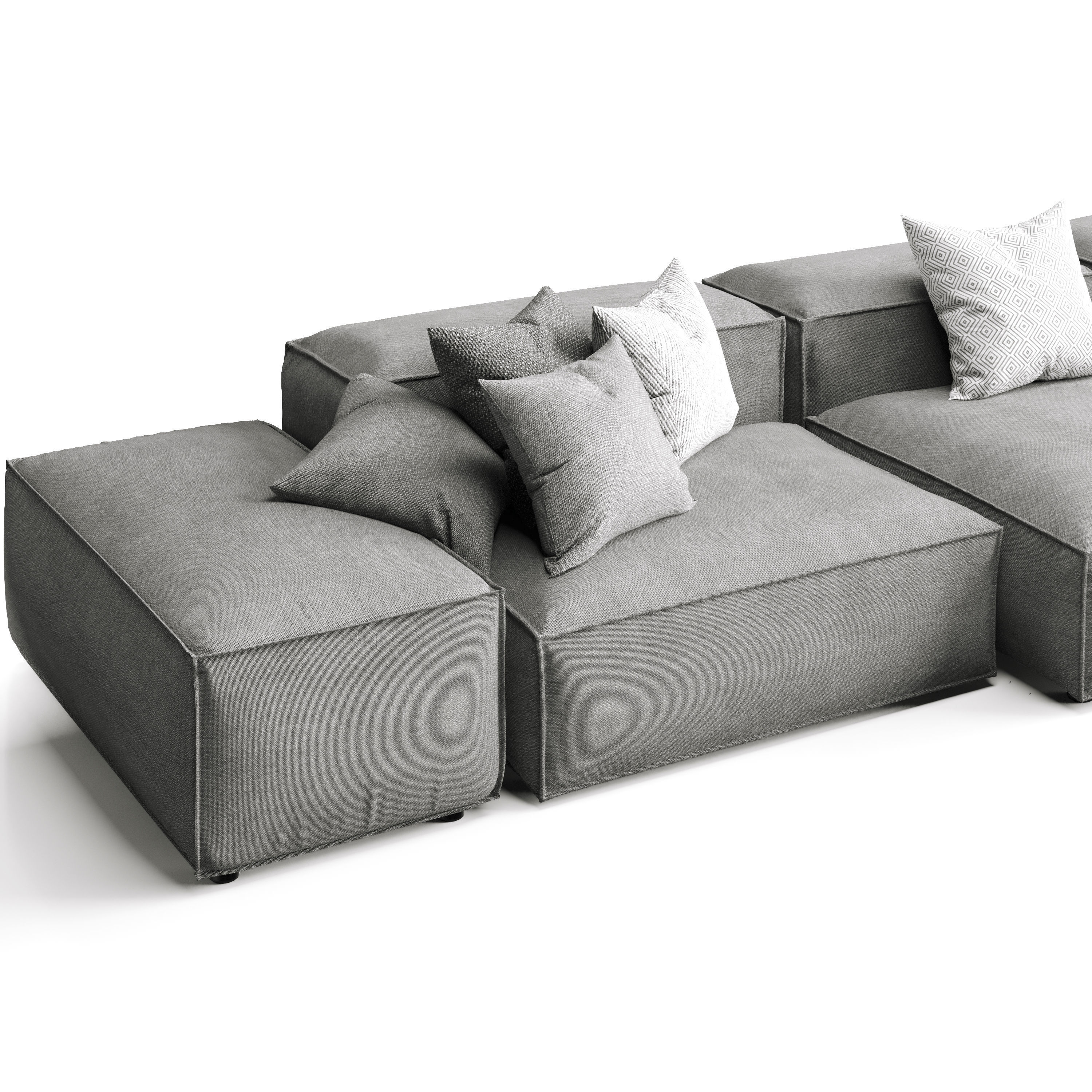 Living Divani Extra Soft Sofa Three Seater 3D model | CGTrader