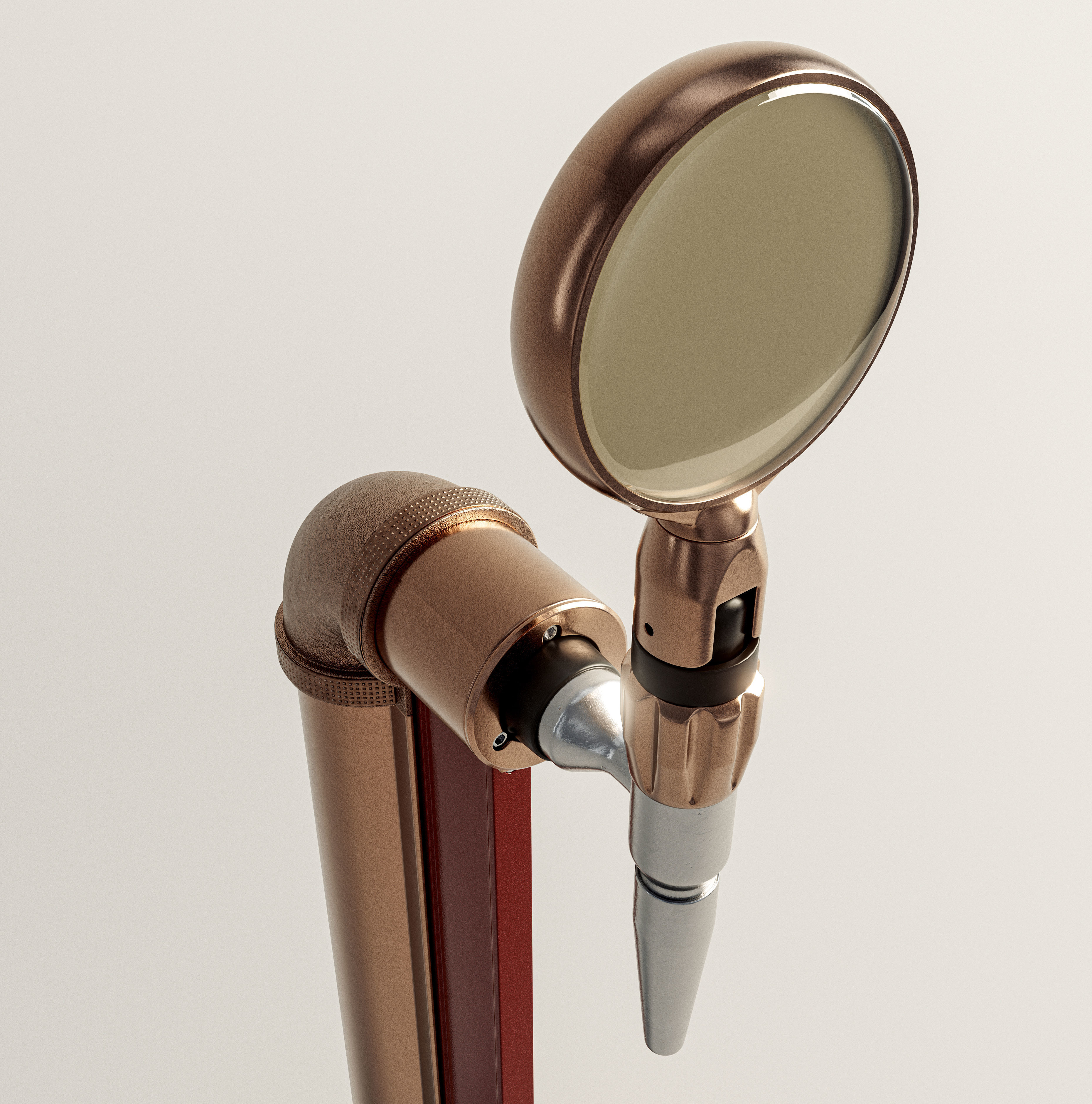 Steampunk Copper Beer Tap 3D model | CGTrader