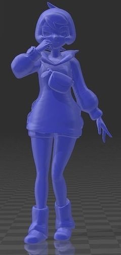 Arezu pokemon trainer 3D model 3D printable | CGTrader