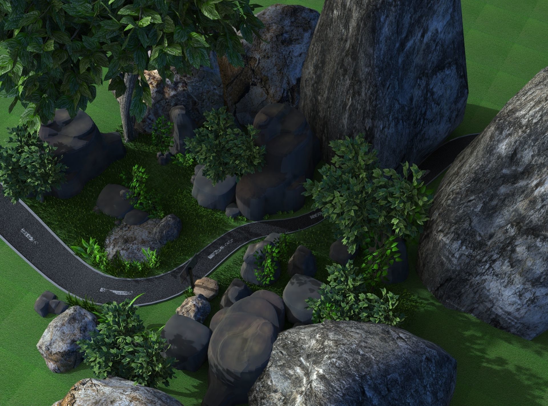 Environment Street Road Billboard 3D model | CGTrader