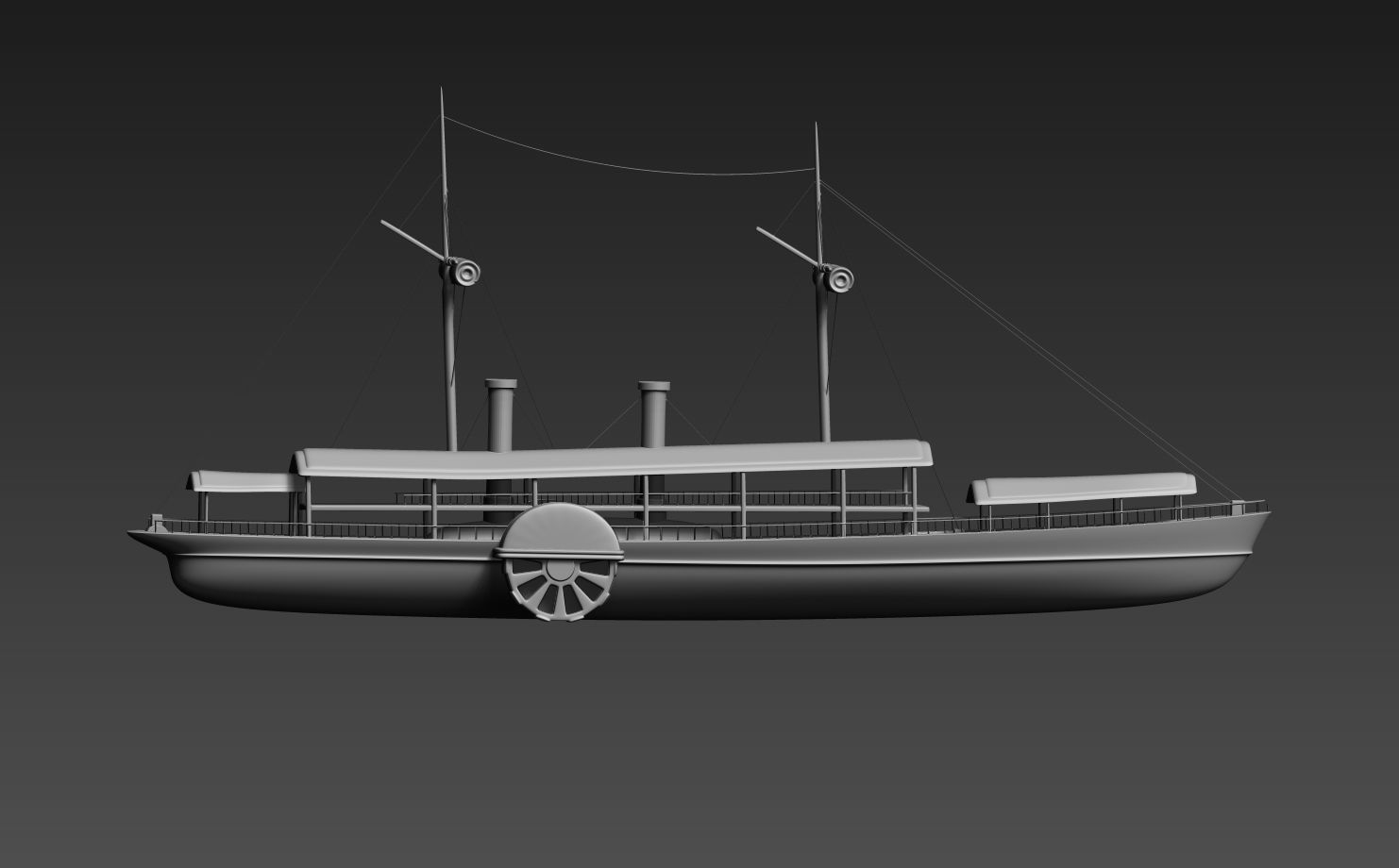 Antique Boat Model 3D model 3D printable | CGTrader