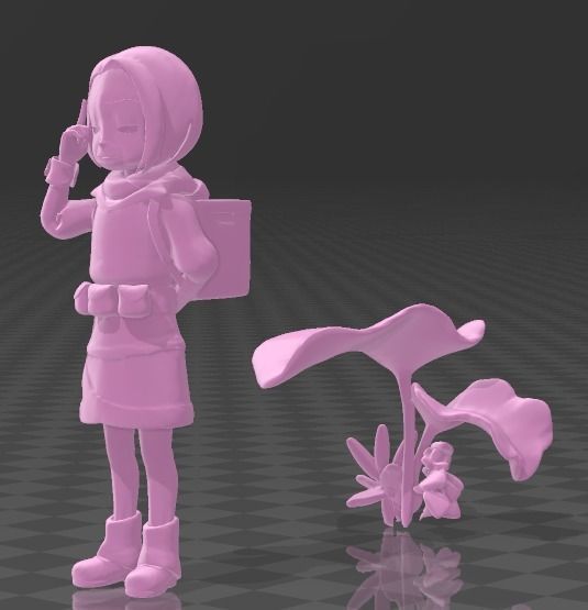 Calaba pokemon trainer 3D model 3D printable | CGTrader