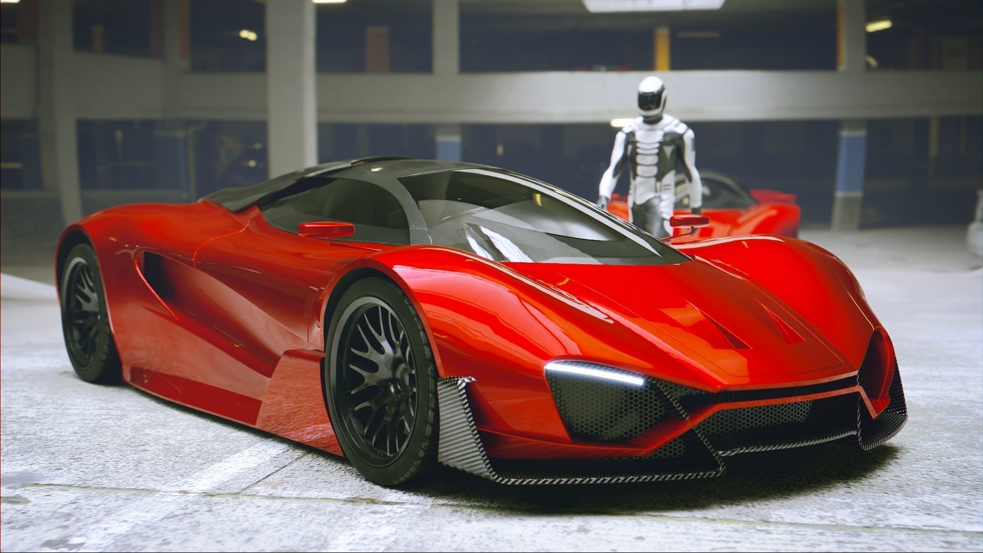 3D model Car Studio Garage VR / AR / low-poly | CGTrader