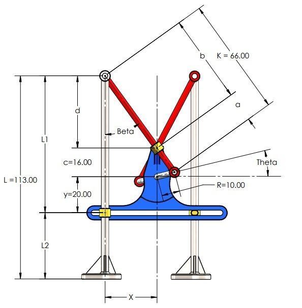 Straight Line - Walking Mechanism 3D model animated | CGTrader