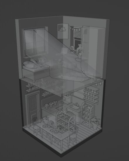 3D model Room Interior Low-poly 3D model VR / AR / low-poly | CGTrader