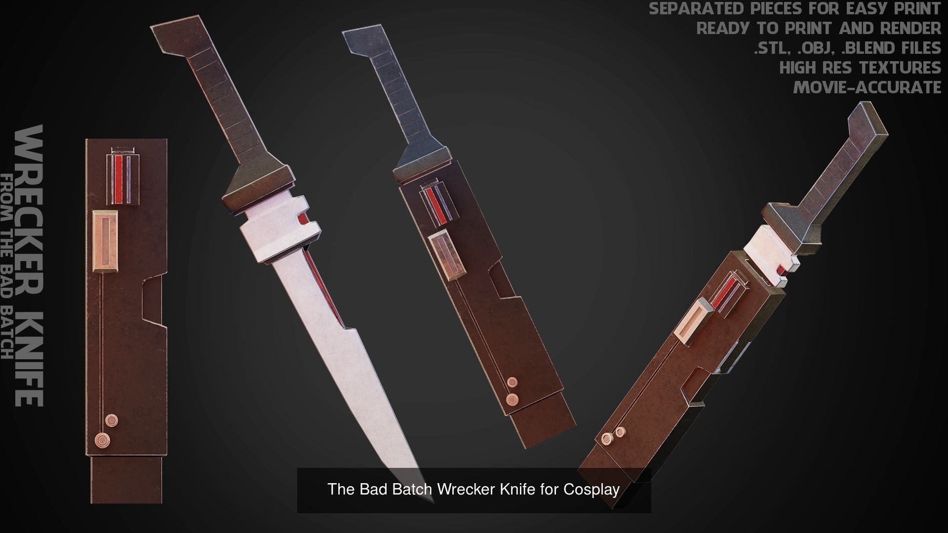 The Bad Batch Wrecker Full Armor for Cosplay 3D Model Collection 3D ...