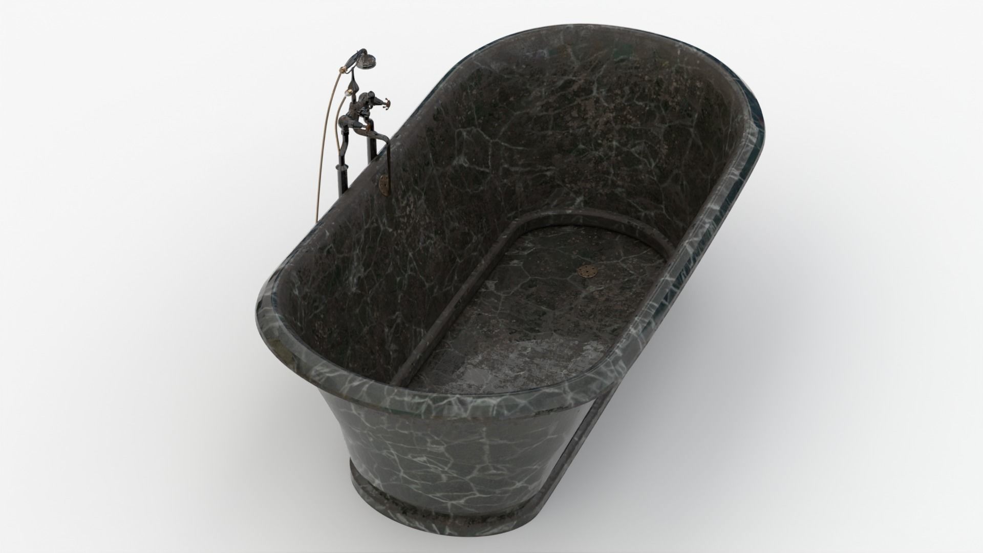 3D model 4K stained bathtub VR / AR / low-poly | CGTrader