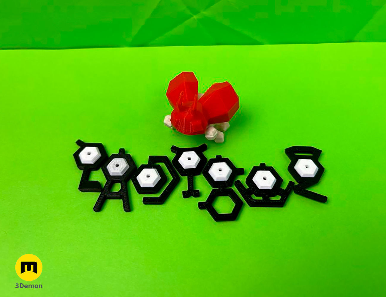 Unown Alphabet Low Poly Pokemon 3D model 3D printable | CGTrader