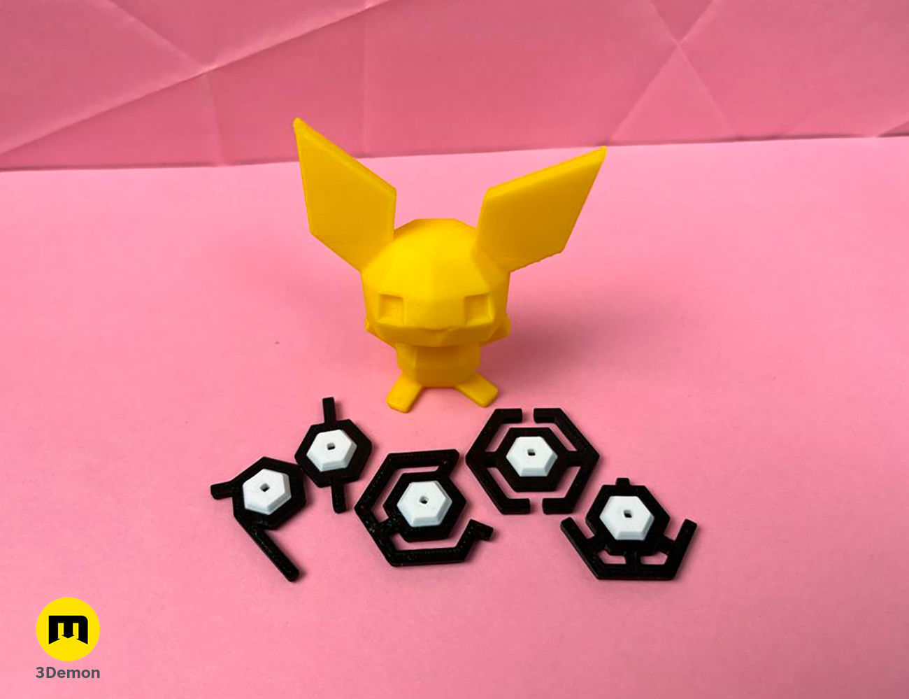 Unown Alphabet Low Poly Pokemon 3D model 3D printable | CGTrader