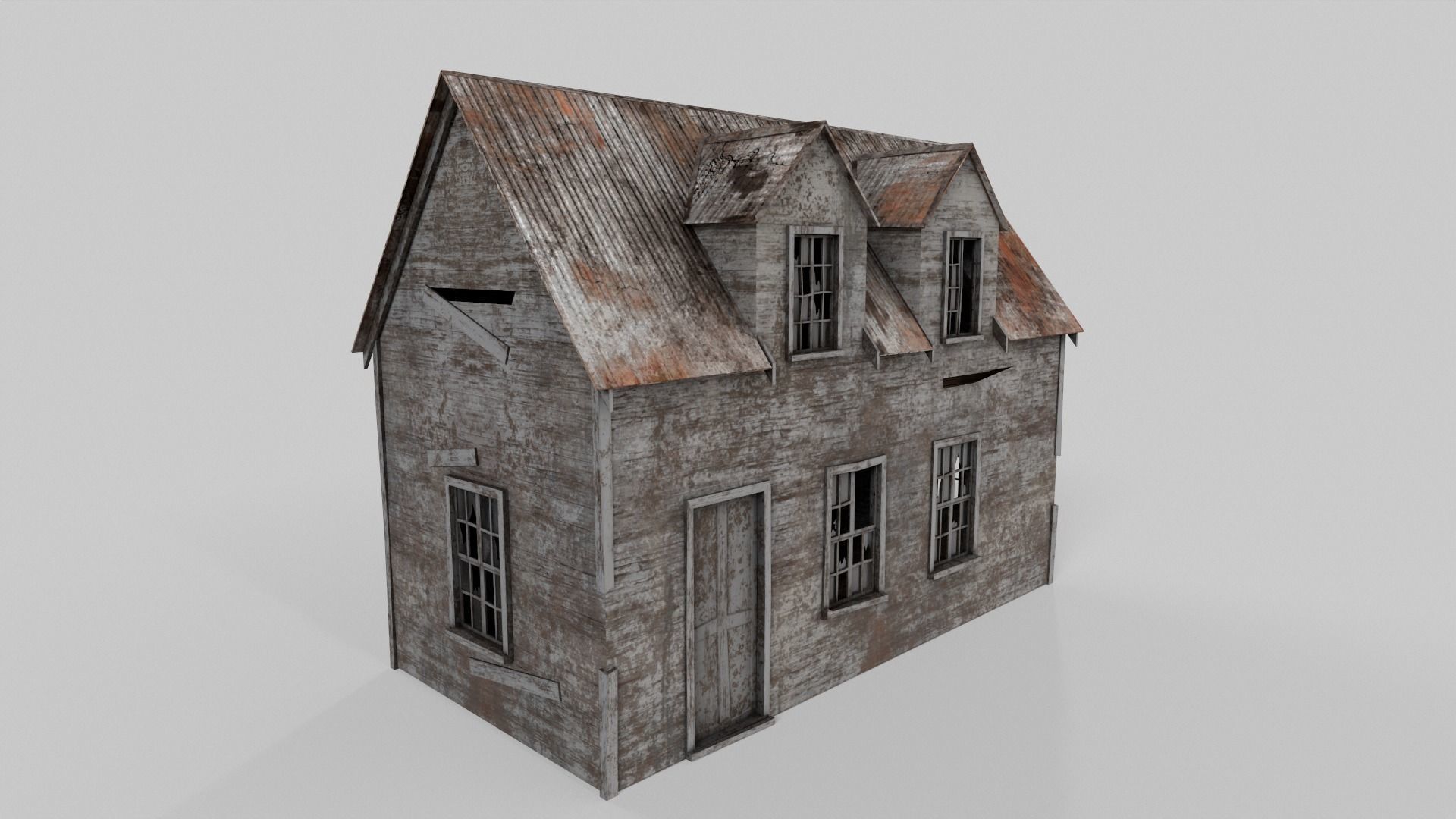 3D model Abandoned House VR / AR / low-poly | CGTrader