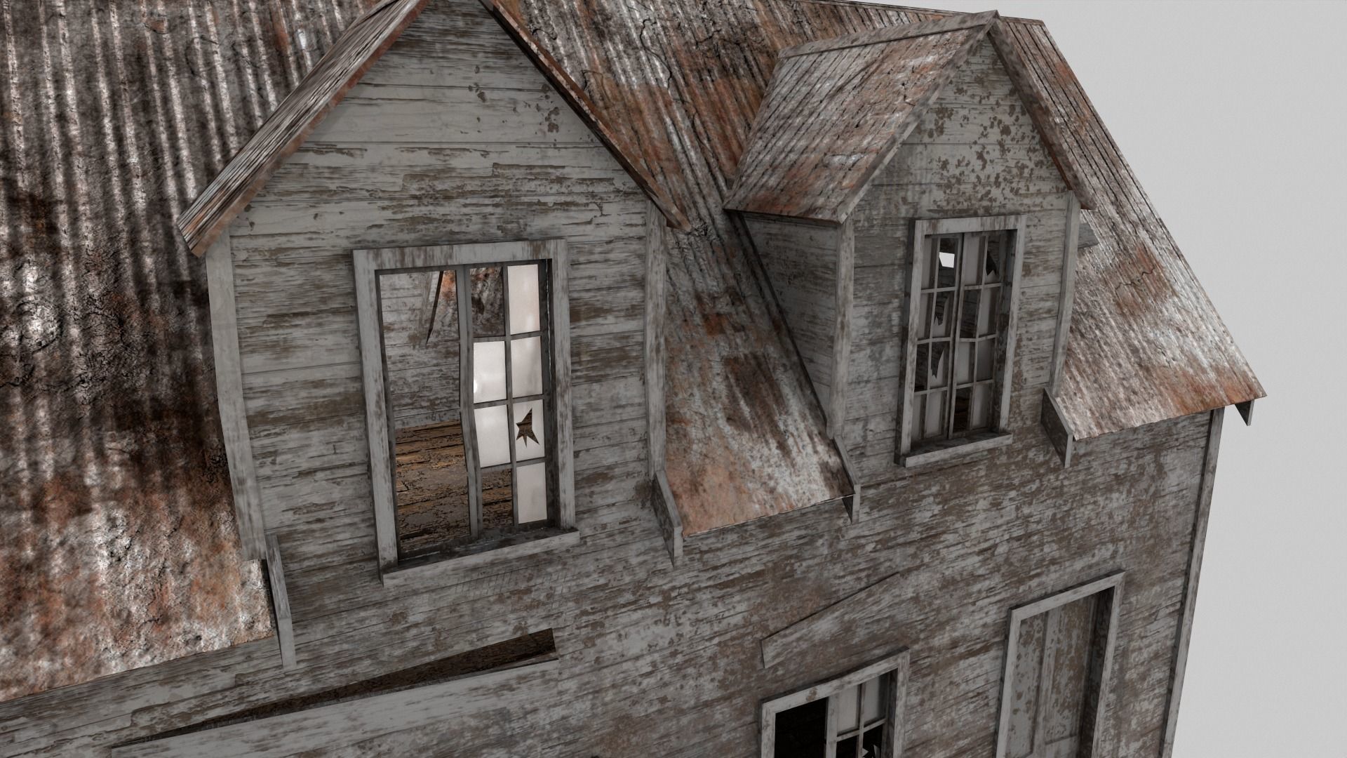 3D model Abandoned House VR / AR / low-poly | CGTrader