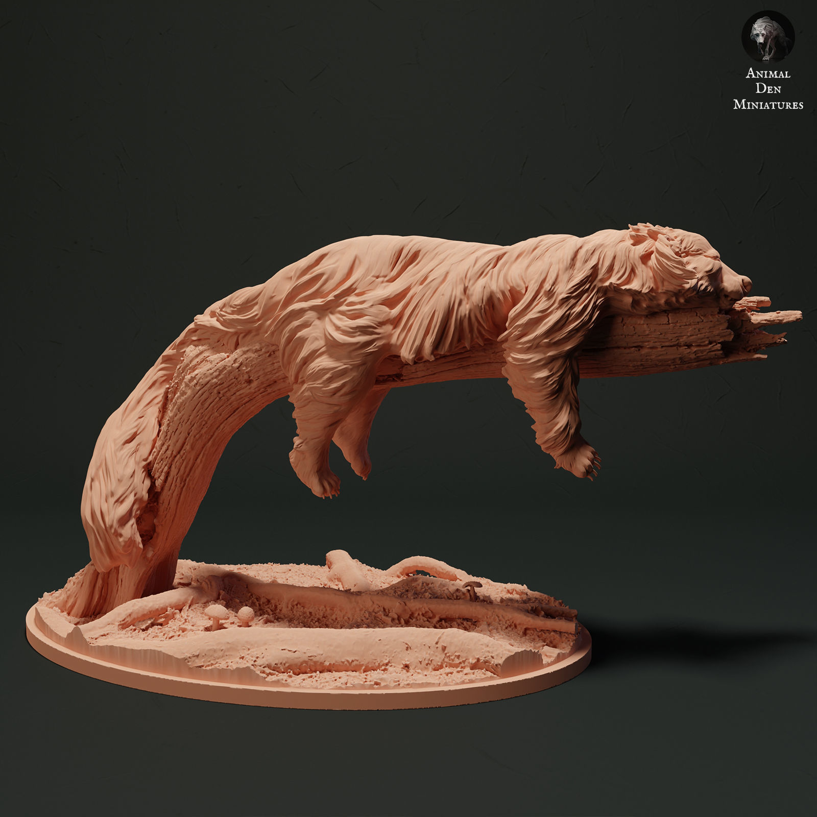 Binturong - Bear Cat Sleeping 3D model 3D printable | CGTrader