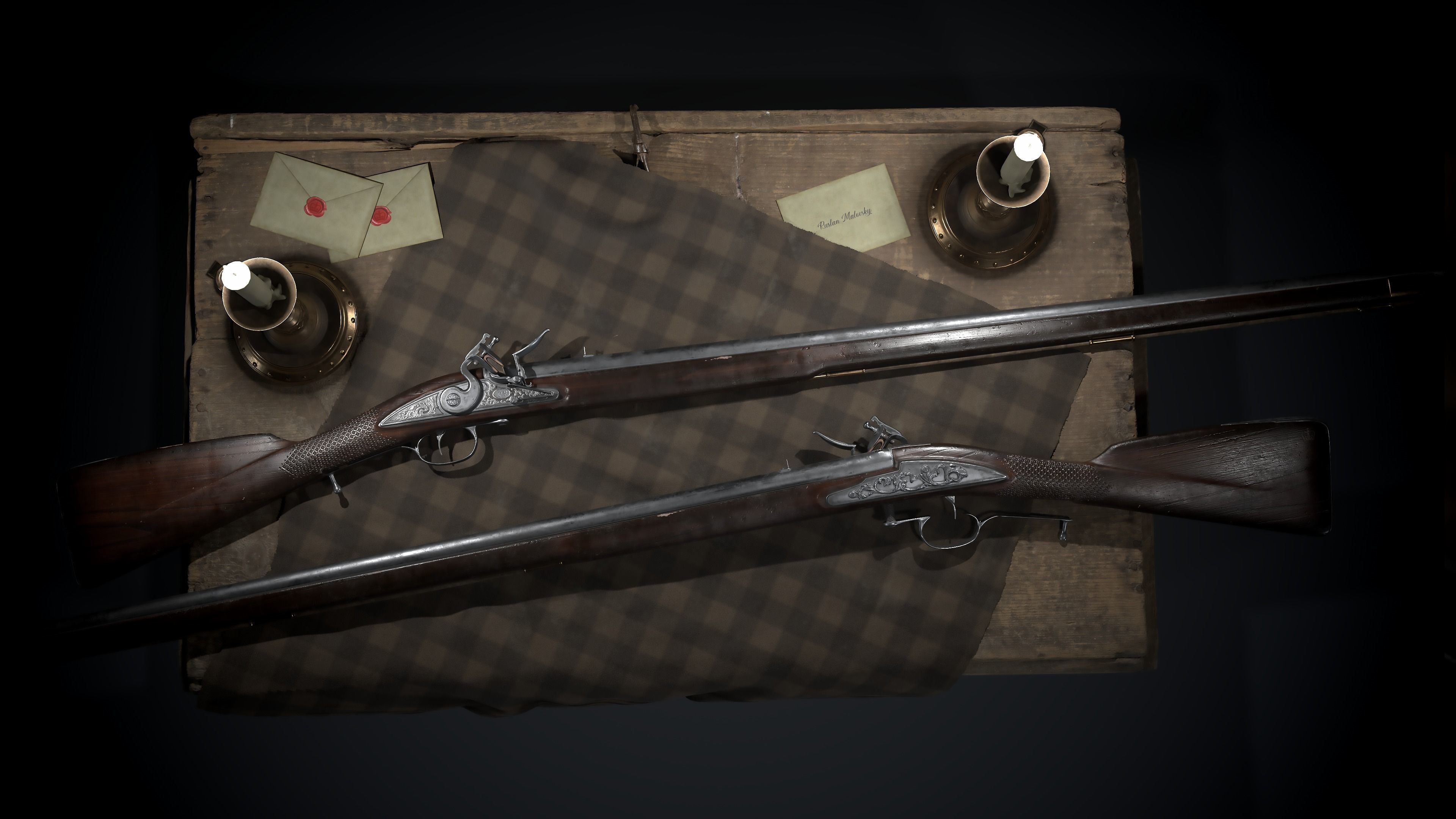 3D model Shotgun Ferguson rifle 1770 VR / AR / low-poly | CGTrader