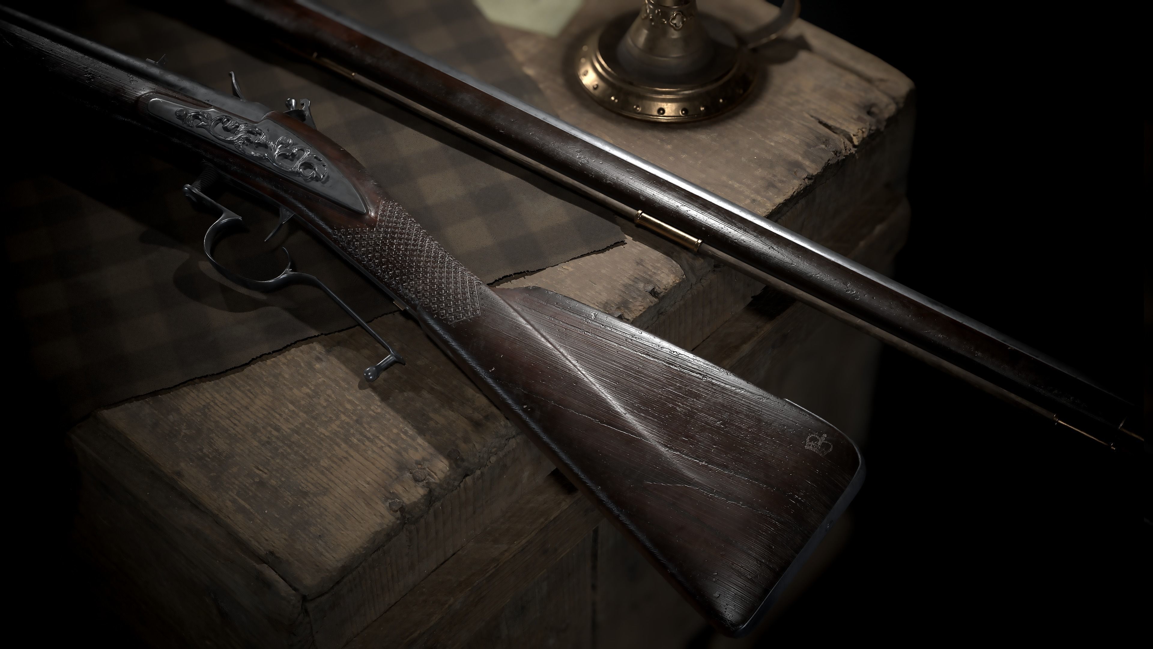 3D model Shotgun Ferguson rifle 1770 VR / AR / low-poly | CGTrader