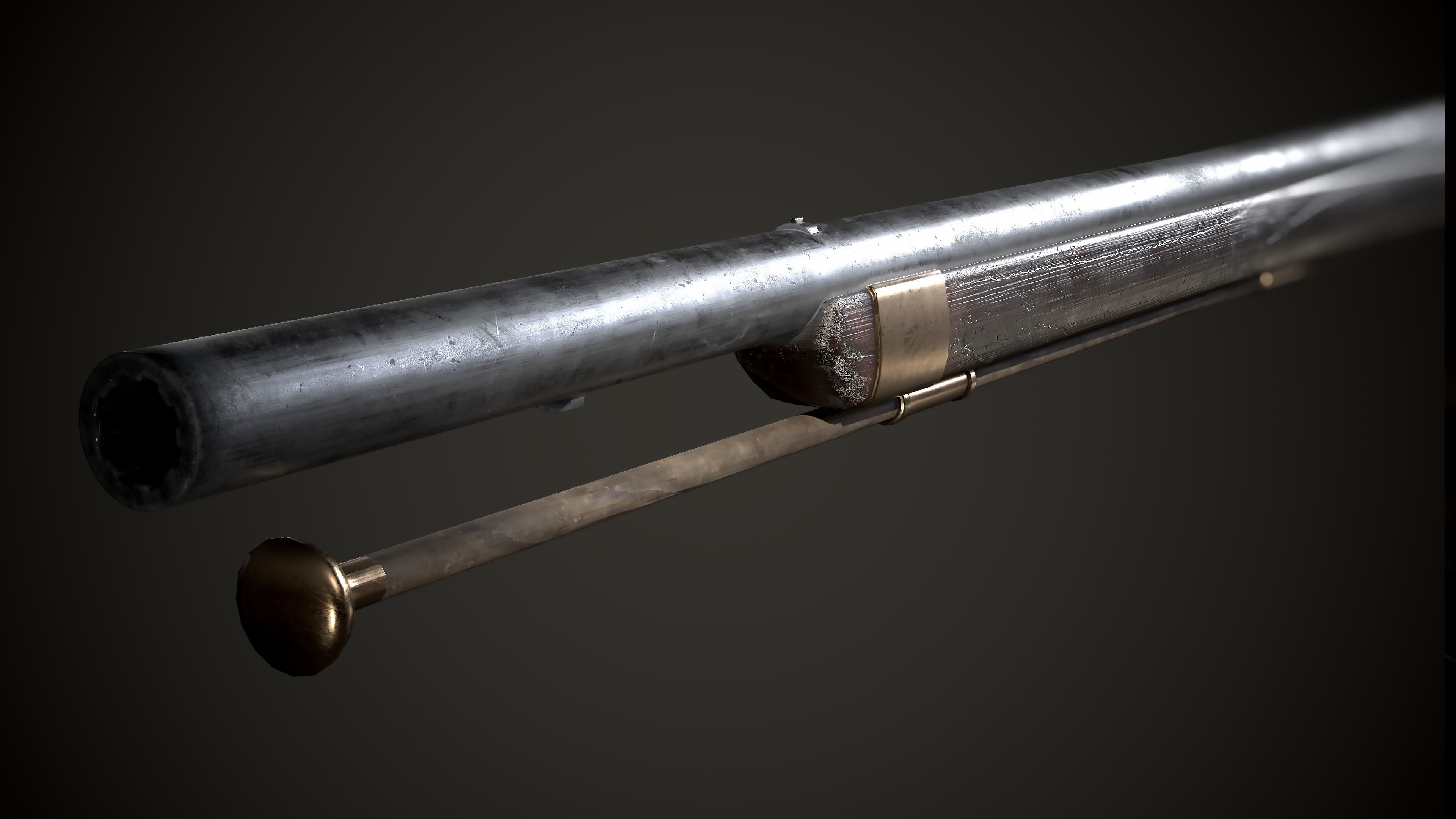 3D model Shotgun Ferguson rifle 1770 VR / AR / low-poly | CGTrader