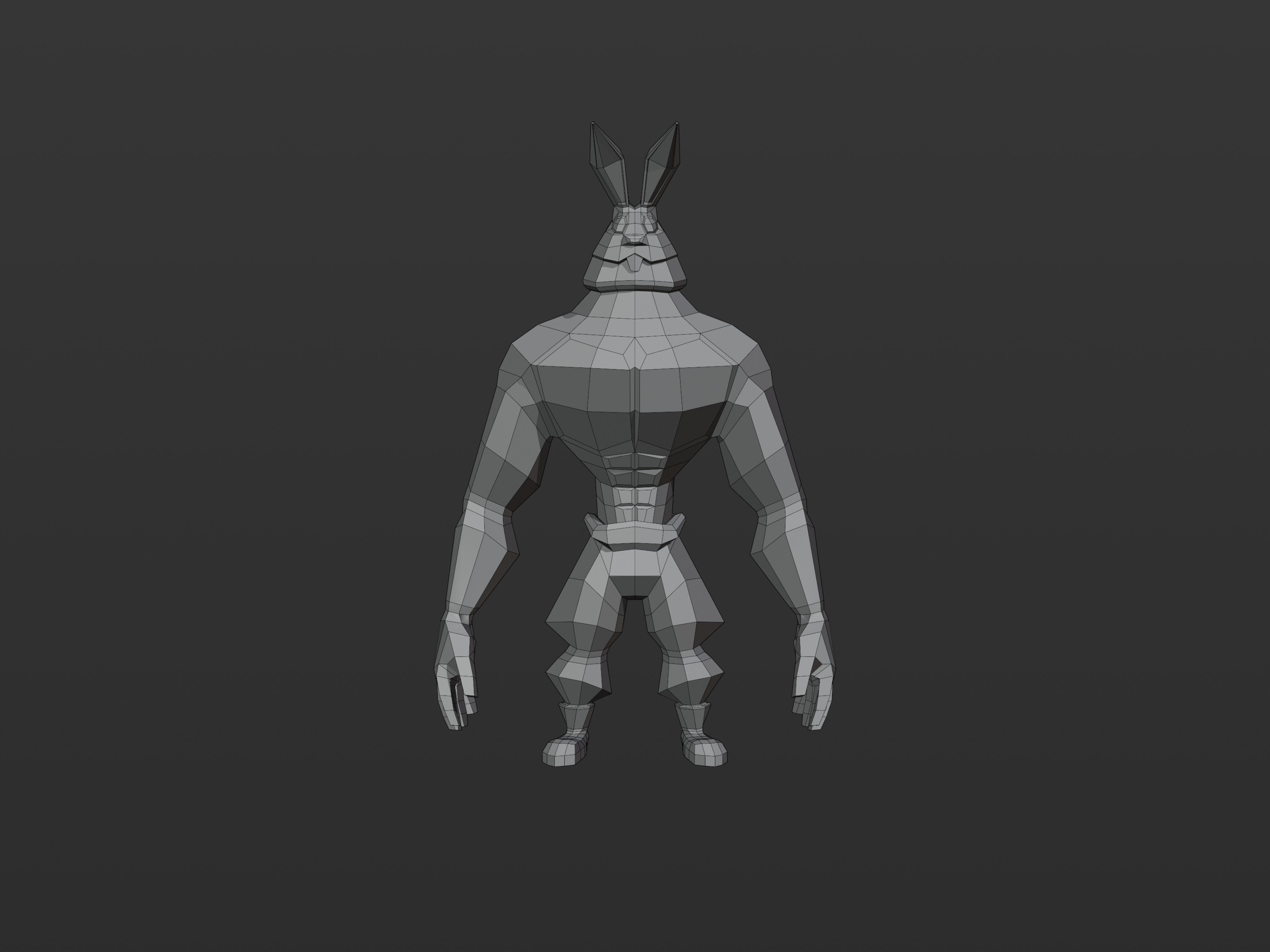 3D model Character cartoon rabbit VR / AR / low-poly | CGTrader