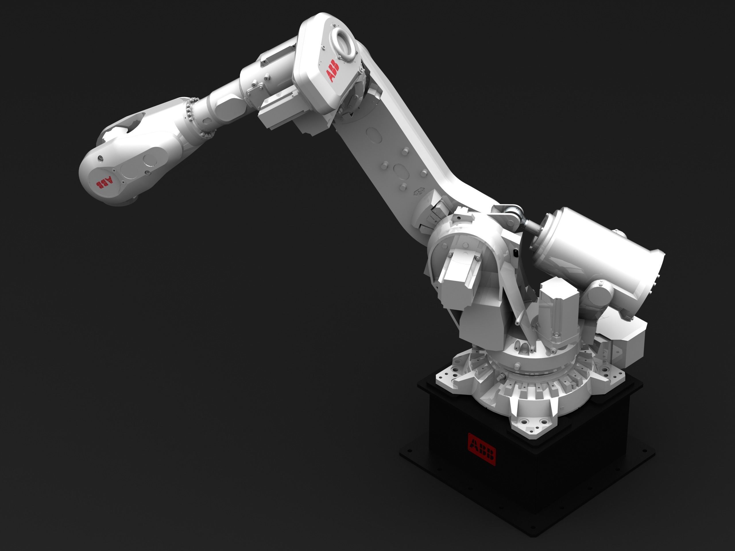 ABB Articulated Robot - IRB 6700 free 3D model rigged | CGTrader