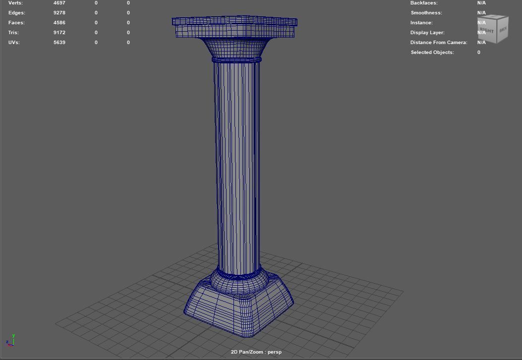 Fantasy Column free VR / AR / low-poly 3D model | CGTrader