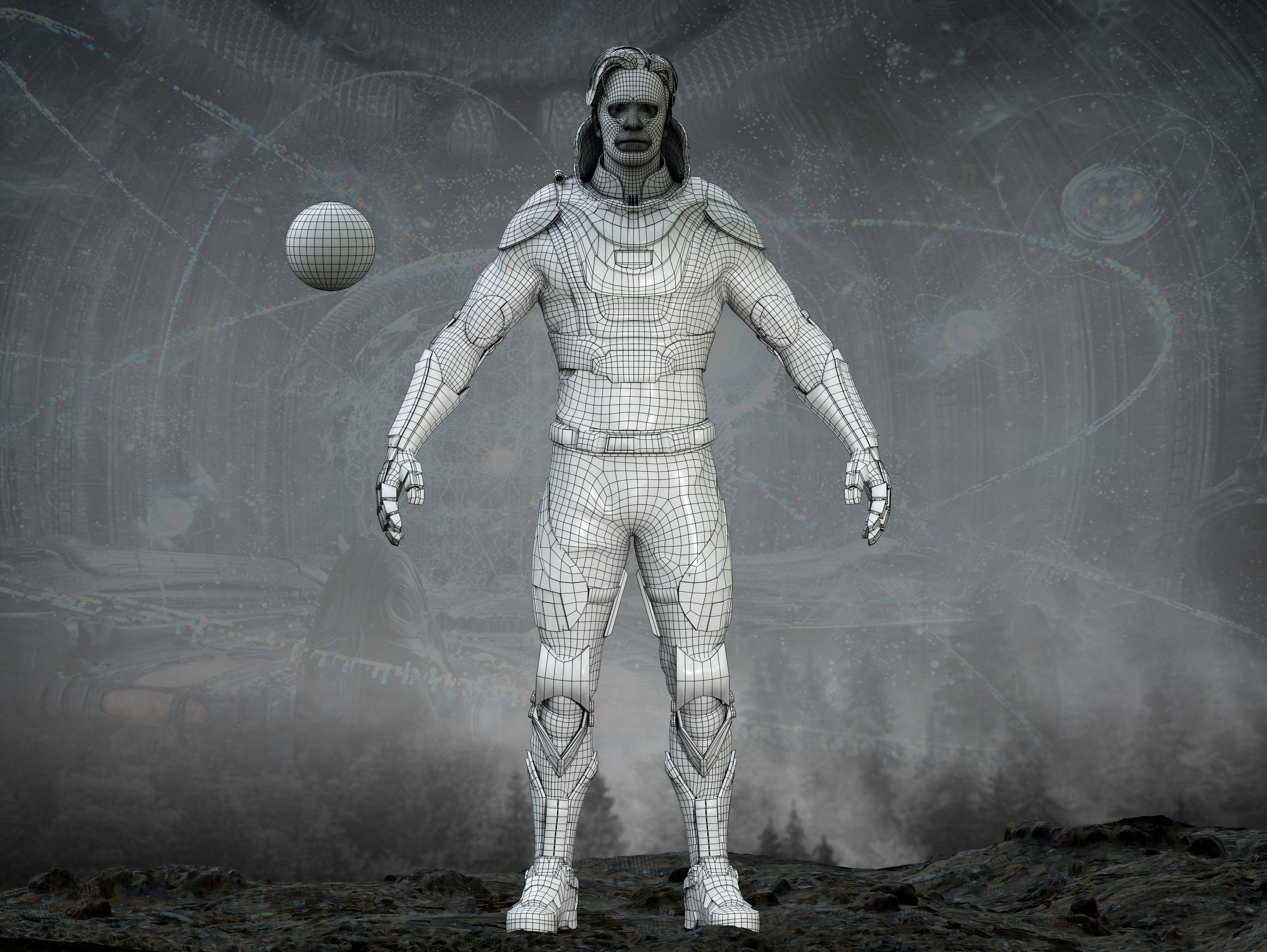 3D model David from Prometheus VR / AR / low-poly rigged | CGTrader