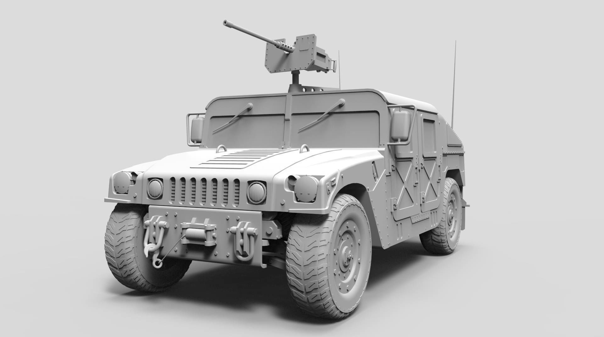 Humvee 3D model 3D printable | CGTrader