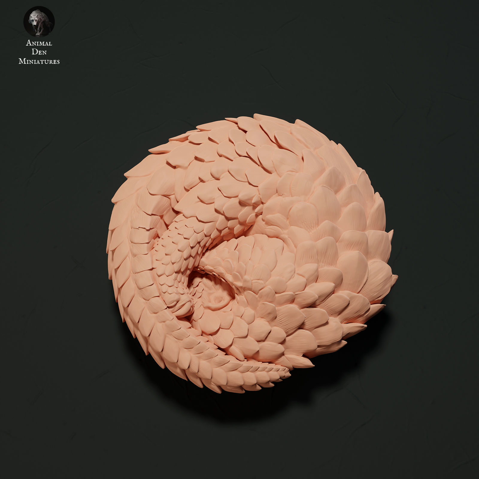 Sunda Pangolin Curled Up 3D model 3D printable | CGTrader