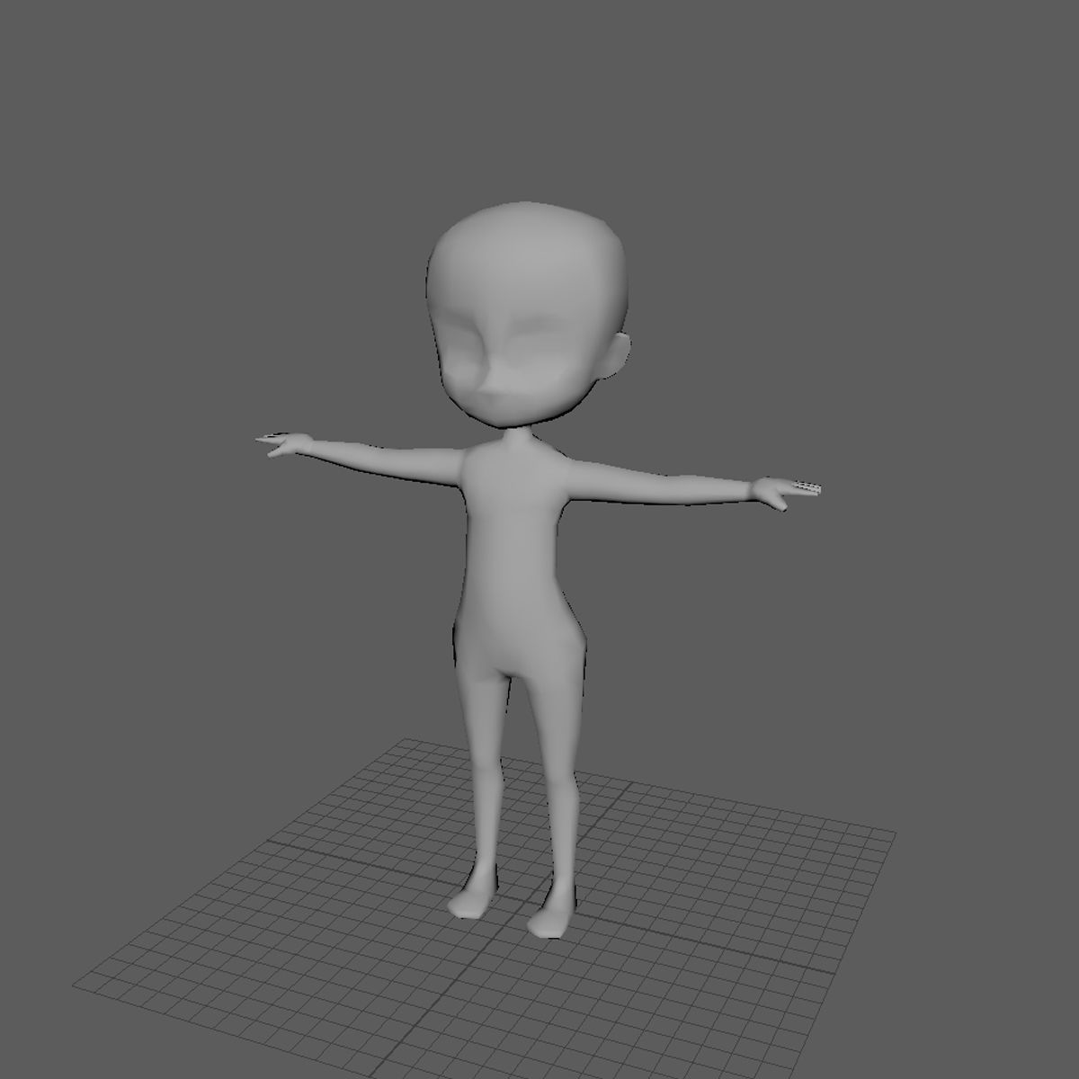 low-poly girl base 3d model 3D model | CGTrader