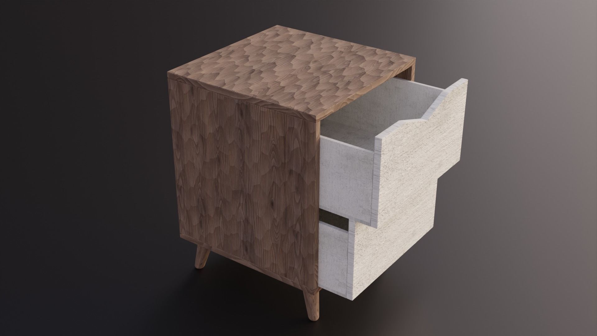 Bedside Drawer modern design free 3D model | CGTrader